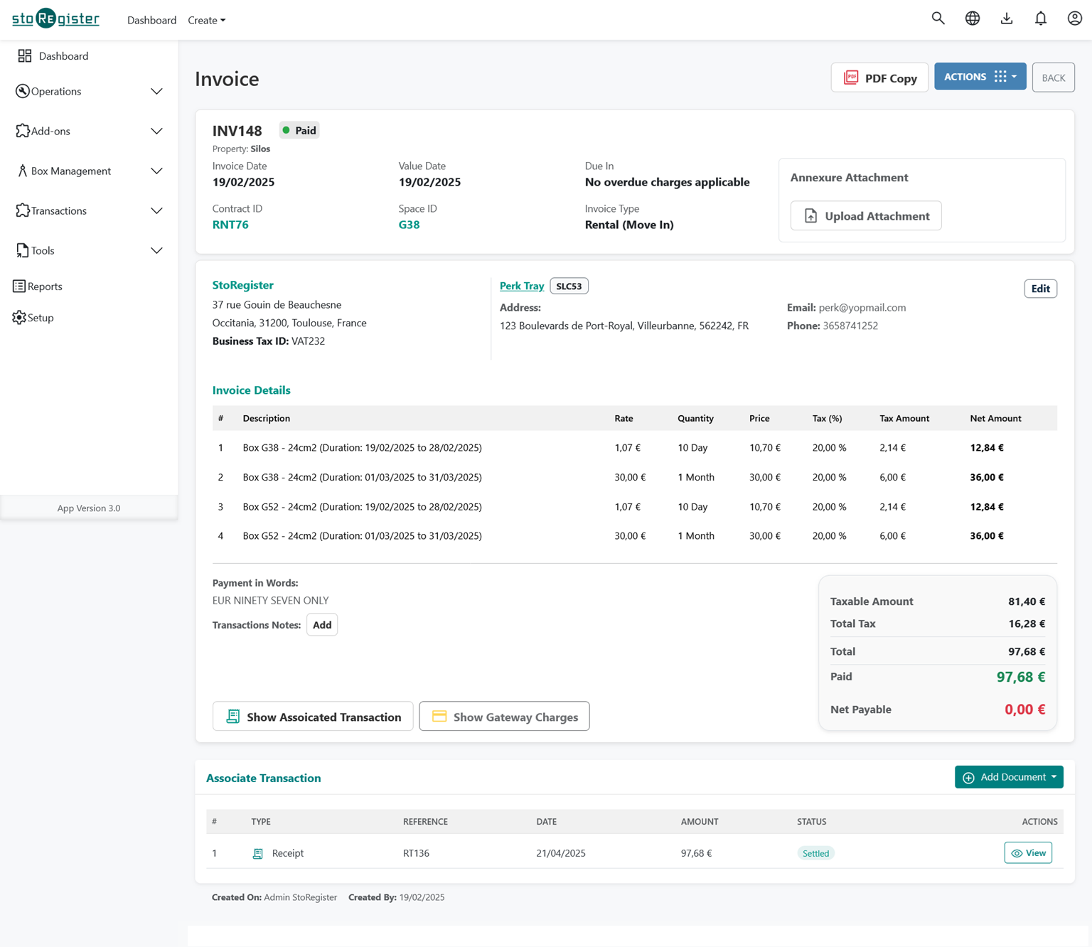 Raise Offline Receipt